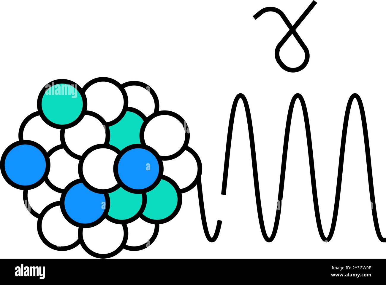 electromagnetic waves icon color illustration Stock Vector Image & Art ...