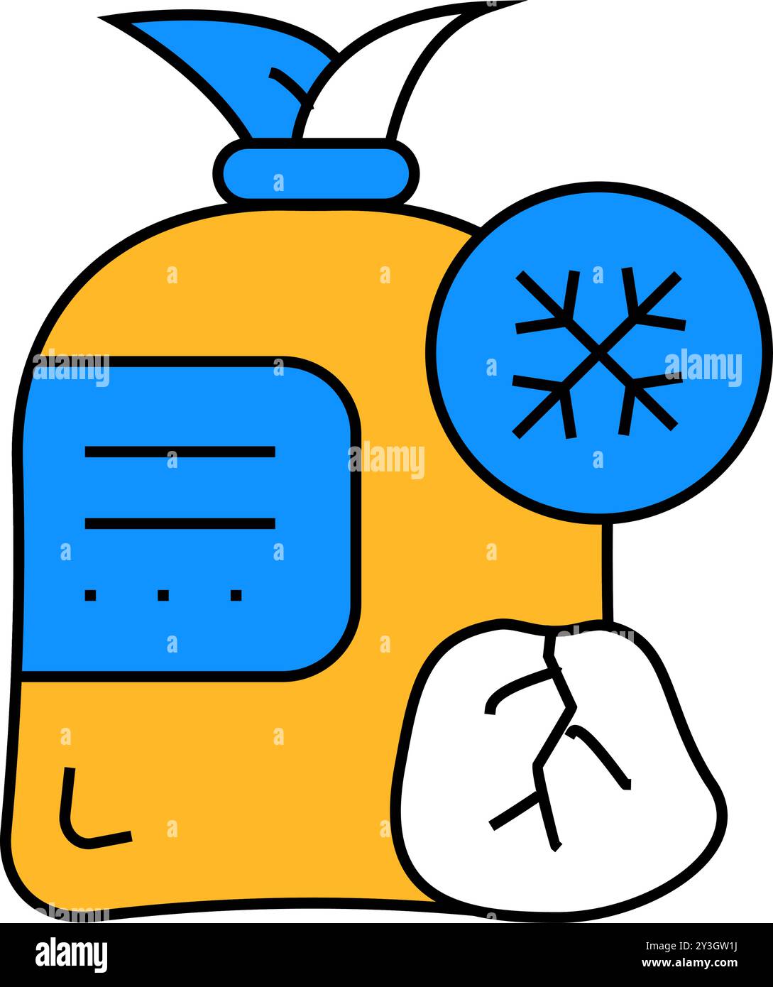 dumplings frozen food icon color illustration Stock Vector Image & Art ...