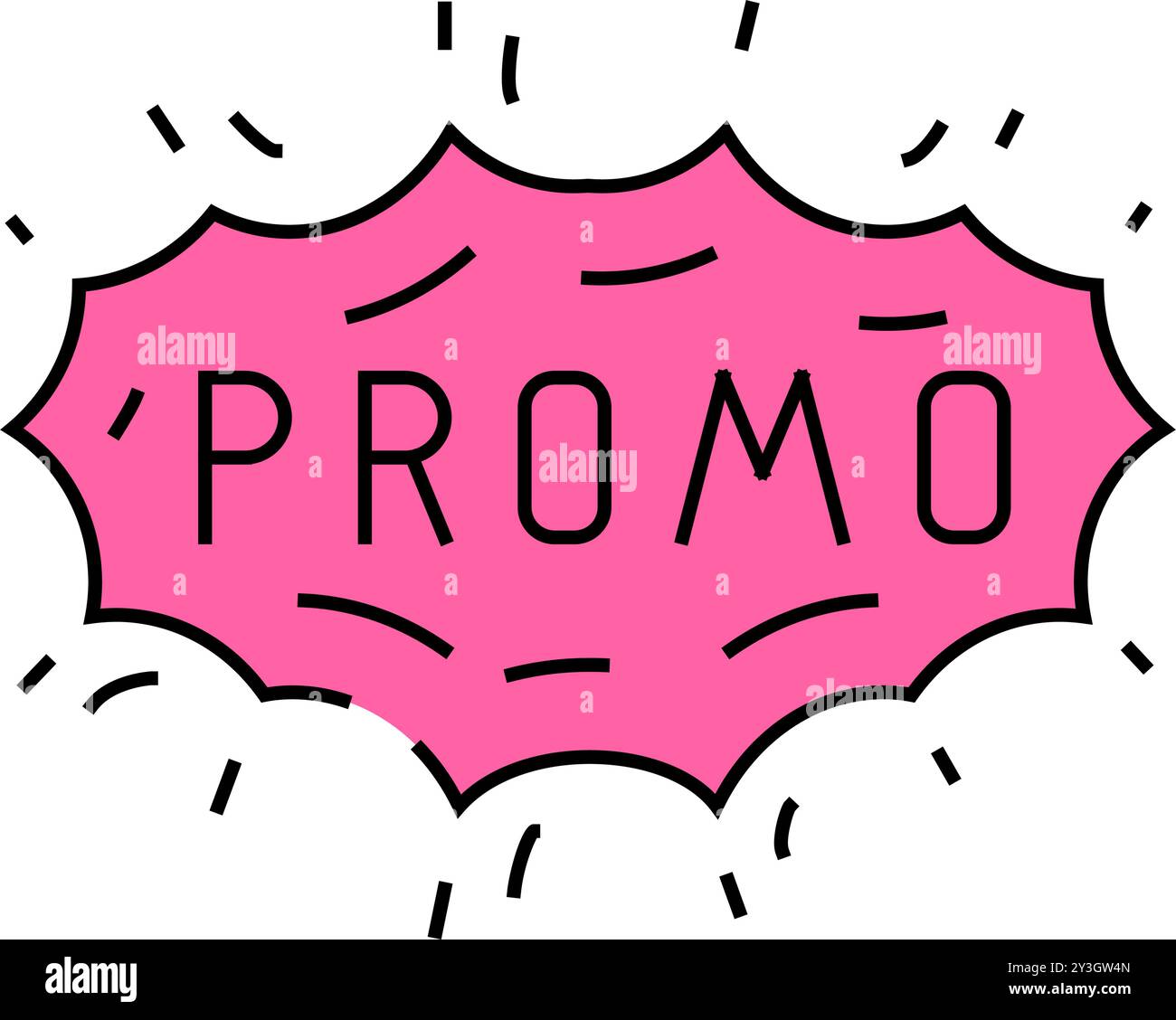 explosion promo icon color illustration Stock Vector Image & Art - Alamy
