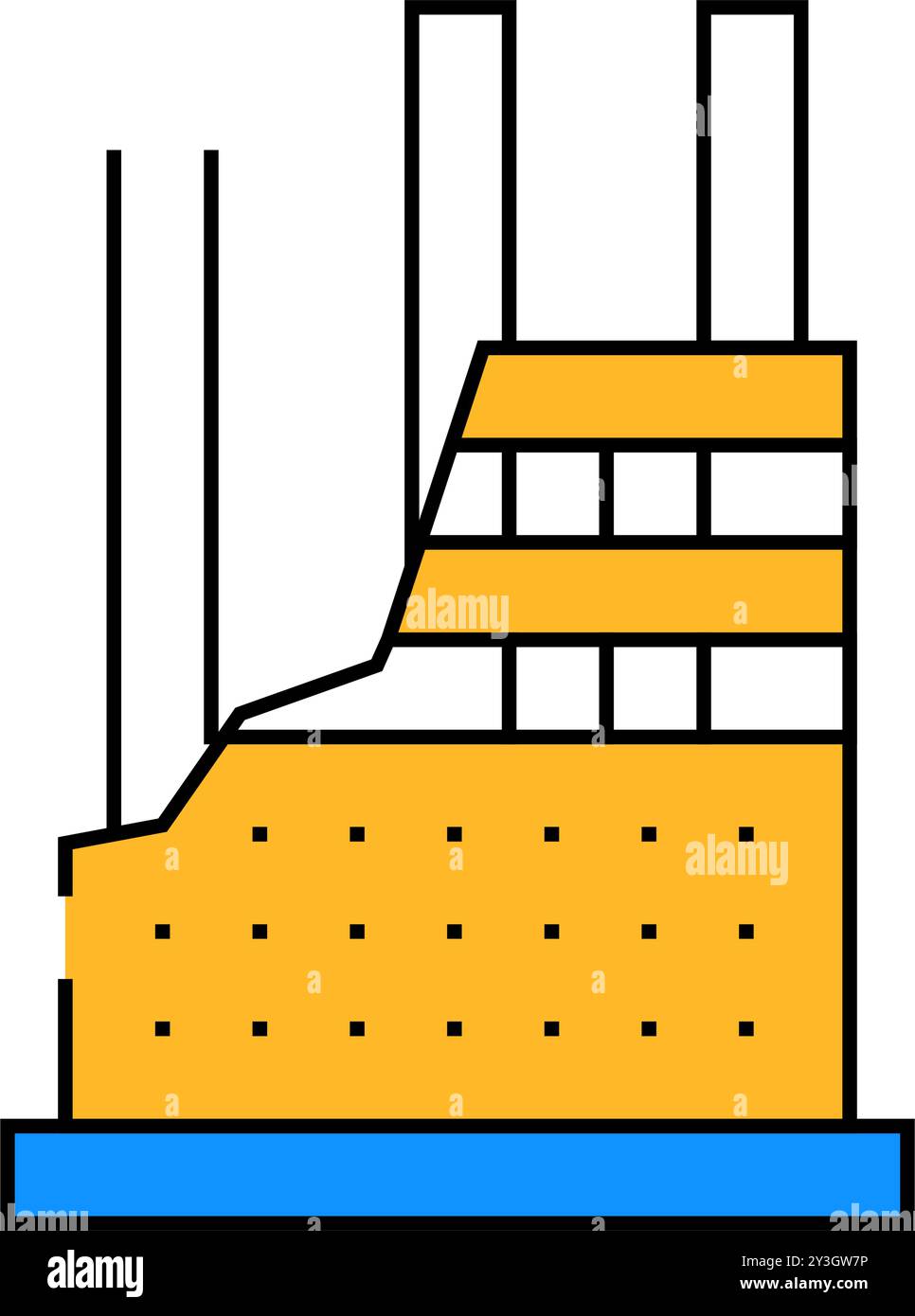 unfinished house icon color illustration Stock Vector Image & Art - Alamy