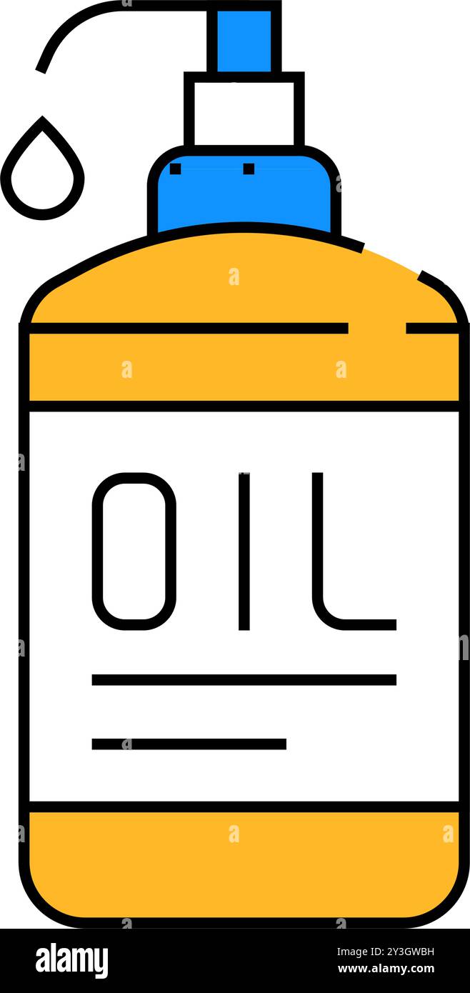oil massage icon color illustration Stock Vector Image & Art - Alamy