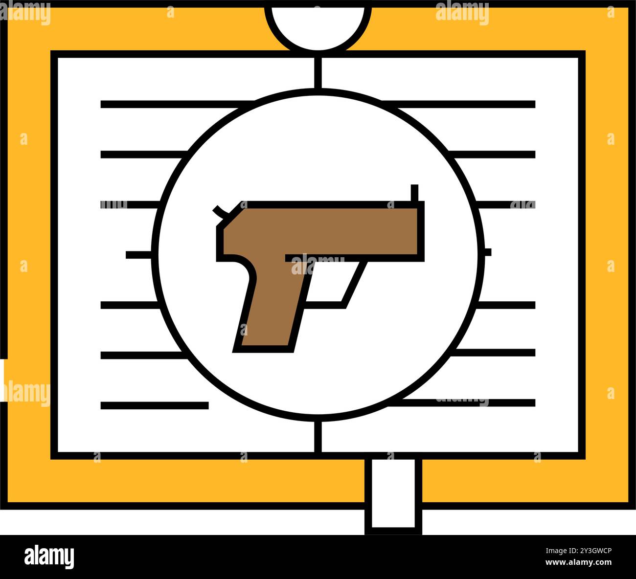 crime literature icon color illustration Stock Vector Image & Art - Alamy