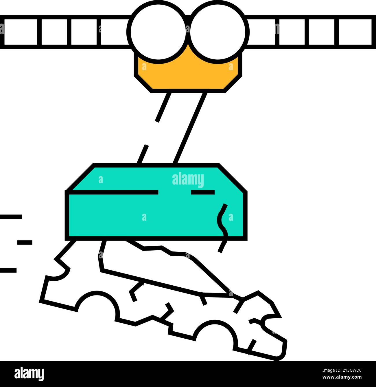 scrap metal icon color illustration Stock Vector Image & Art - Alamy