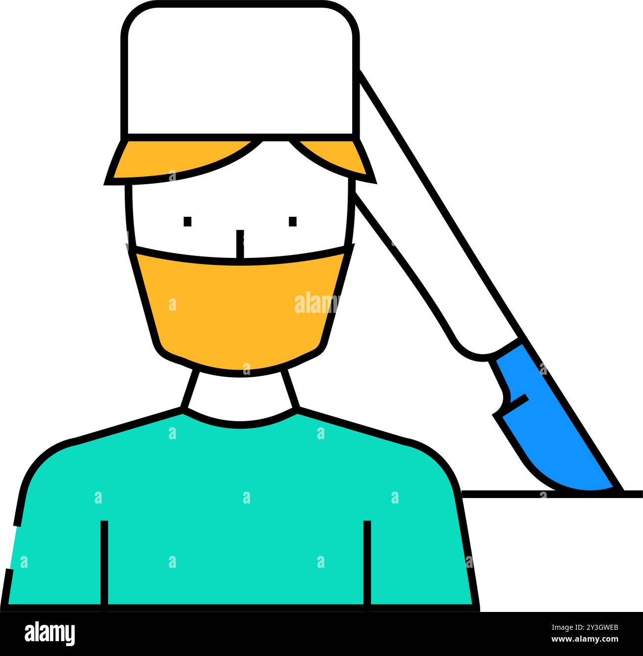 Surgeon woman microscope Stock Vector Images - Alamy