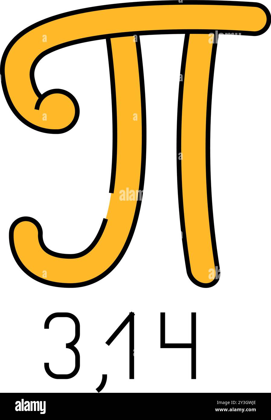 pi number icon color illustration Stock Vector Image & Art - Alamy