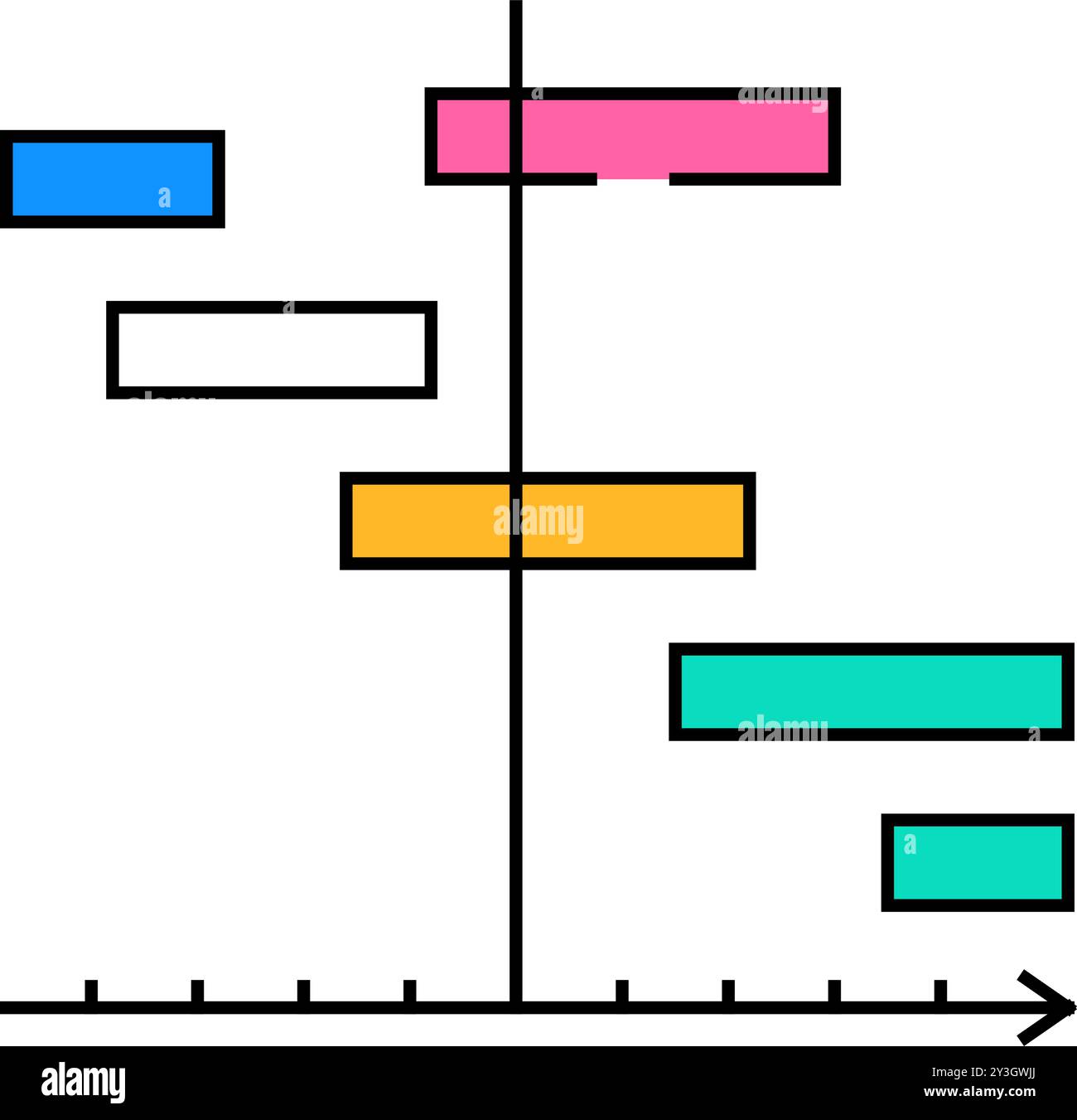 separation of tasks icon color illustration Stock Vector Image & Art ...