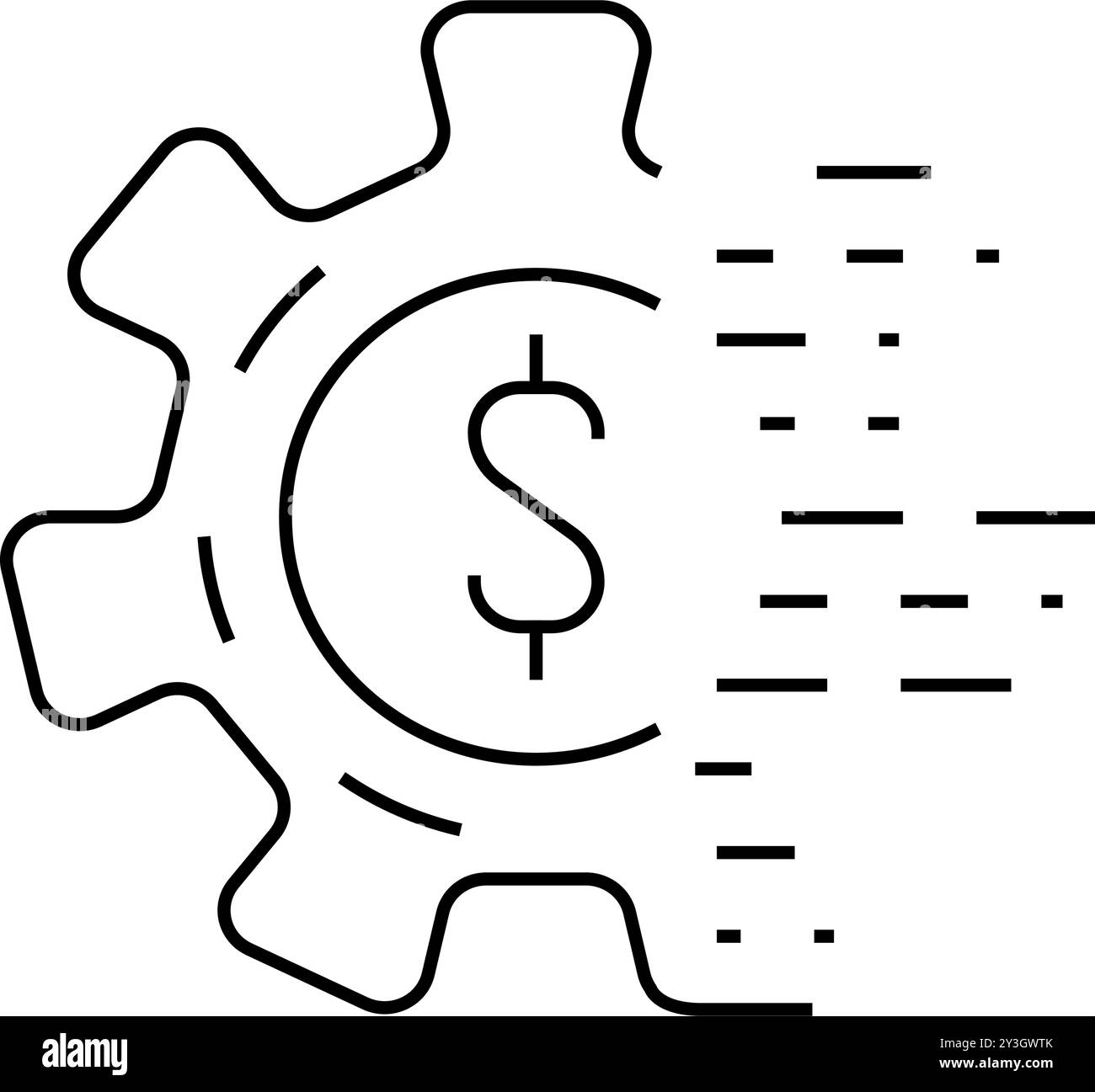 digitization of processes business manager icon color illustration ...