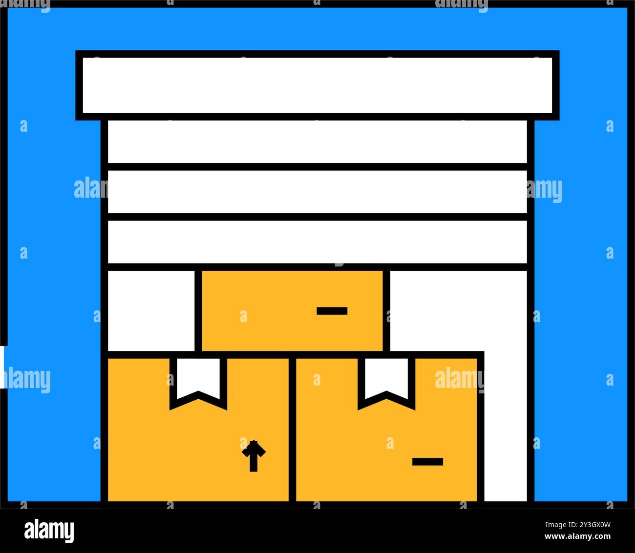 warehouse building icon color illustration Stock Vector Image & Art - Alamy