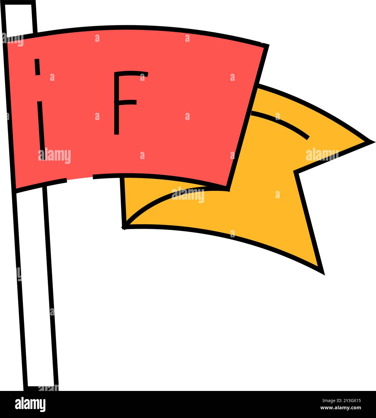 Flag fan accessory icon Cut Out Stock Images & Pictures - Alamy