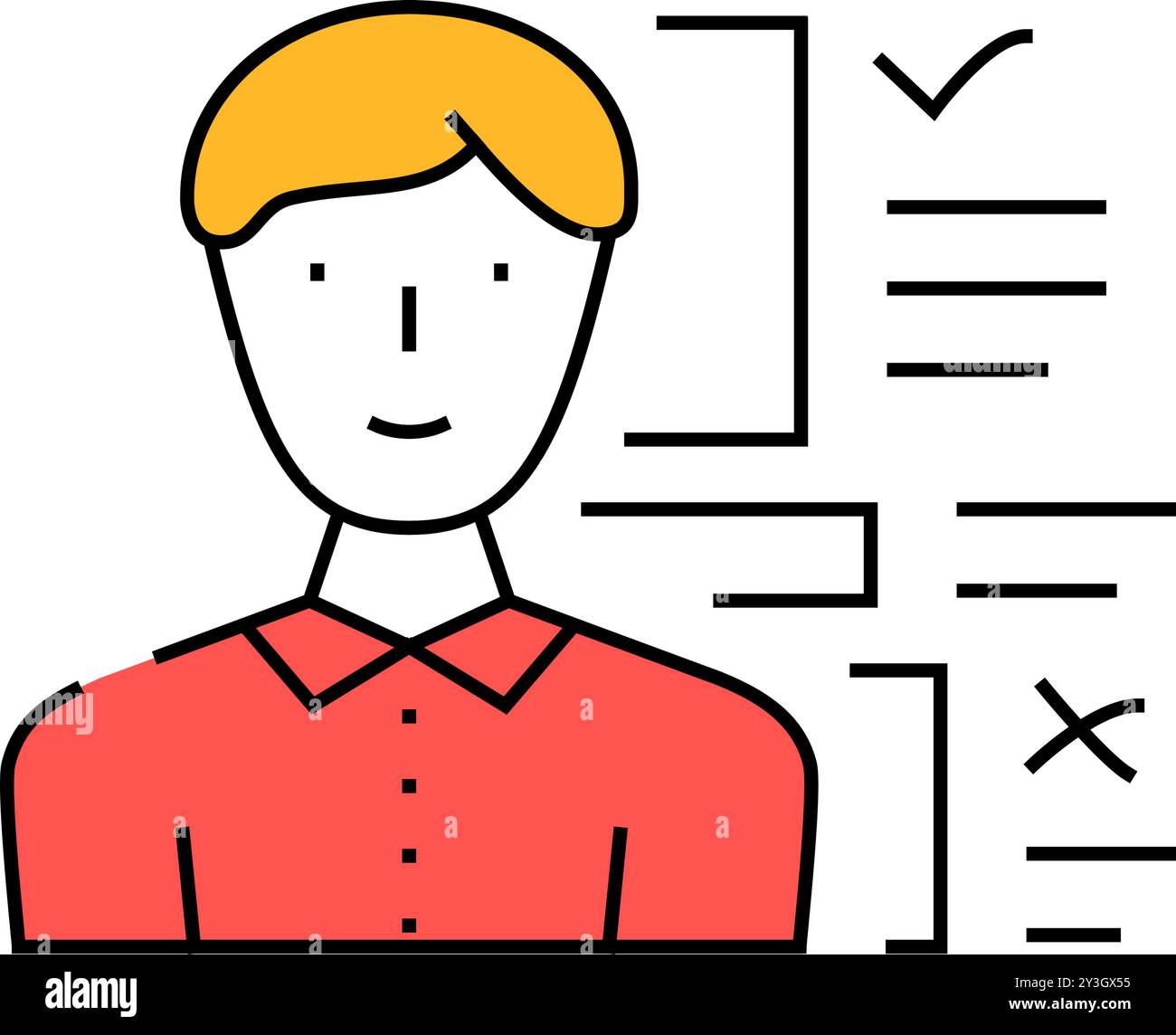 hr director icon color illustration Stock Vector Image & Art - Alamy