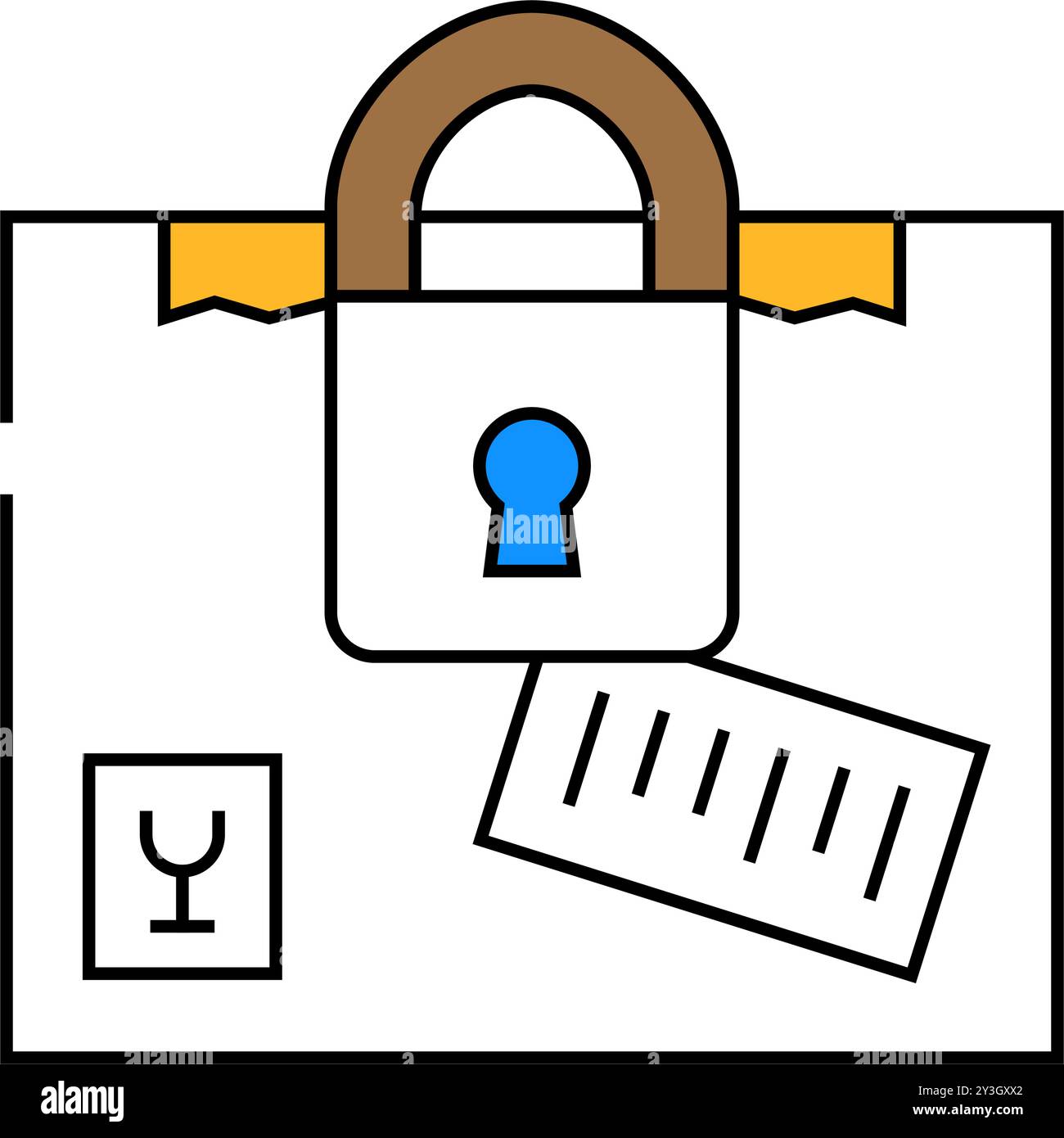 sealed cargo icon color illustration Stock Vector Image & Art - Alamy