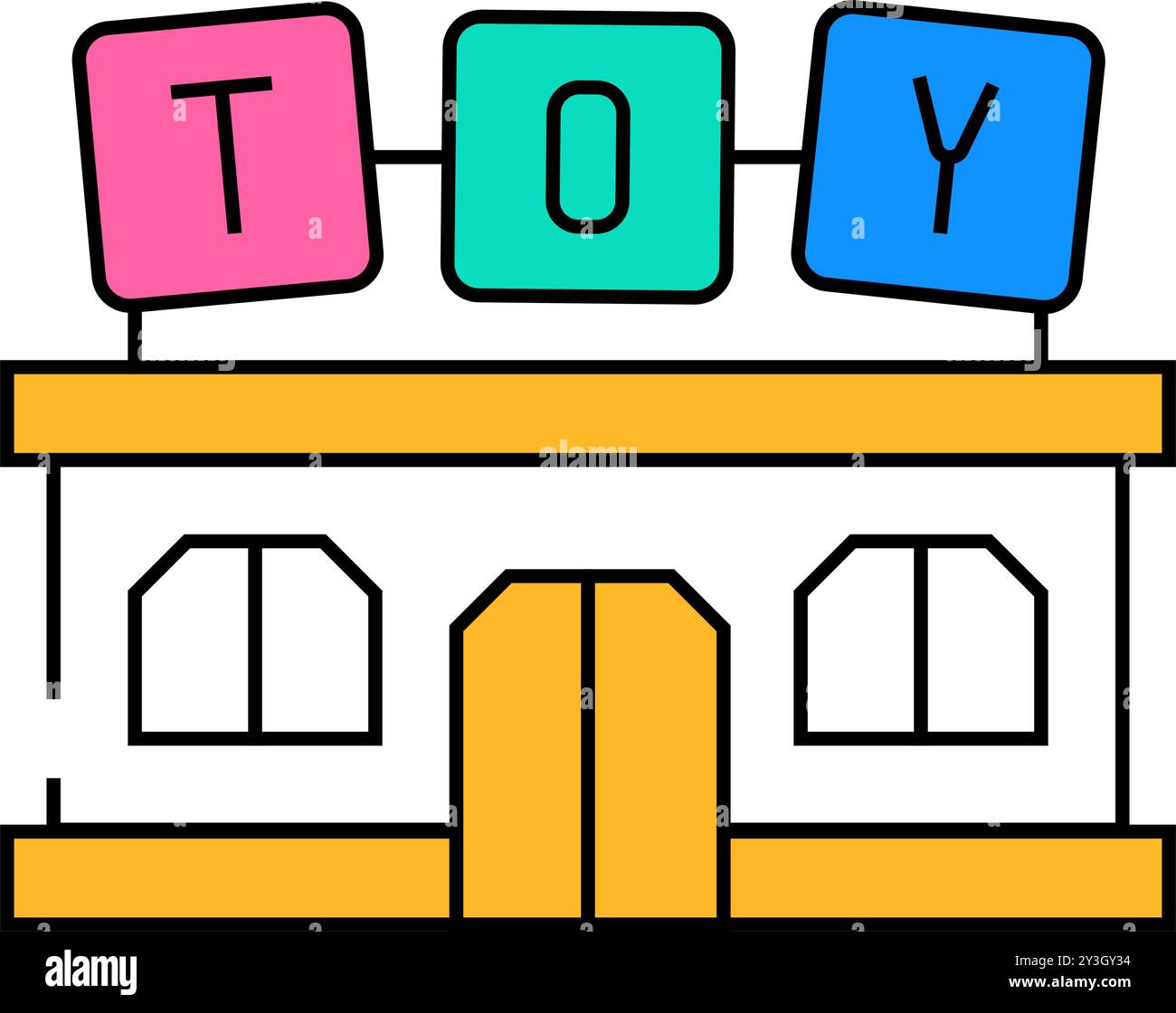toy shop icon color illustration Stock Vector Image & Art - Alamy