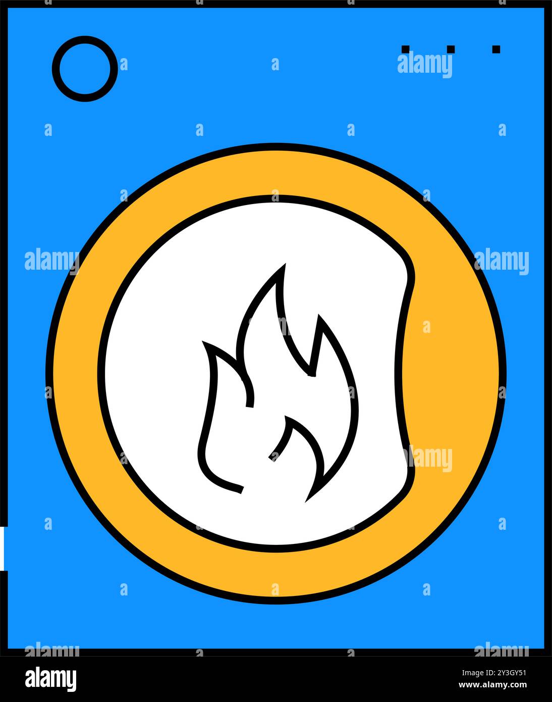 dryer machine for dry clothes icon color illustration Stock Vector ...