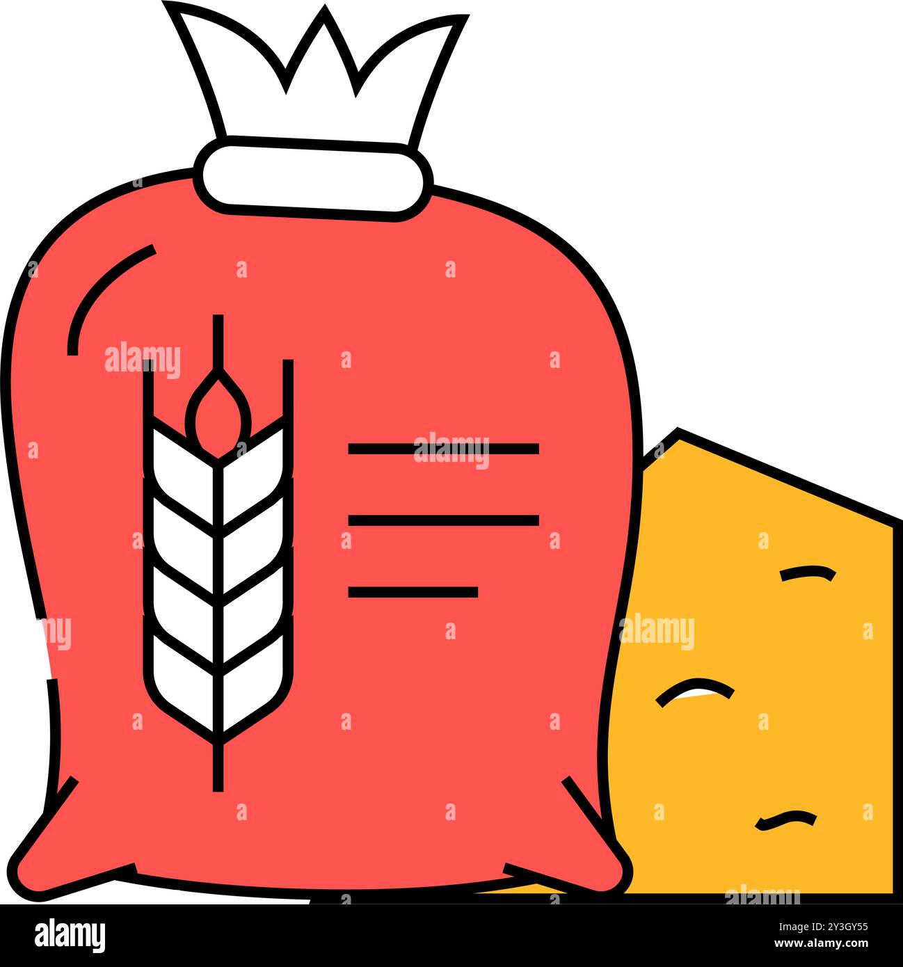 wheat harvest icon color illustration Stock Vector Image & Art - Alamy