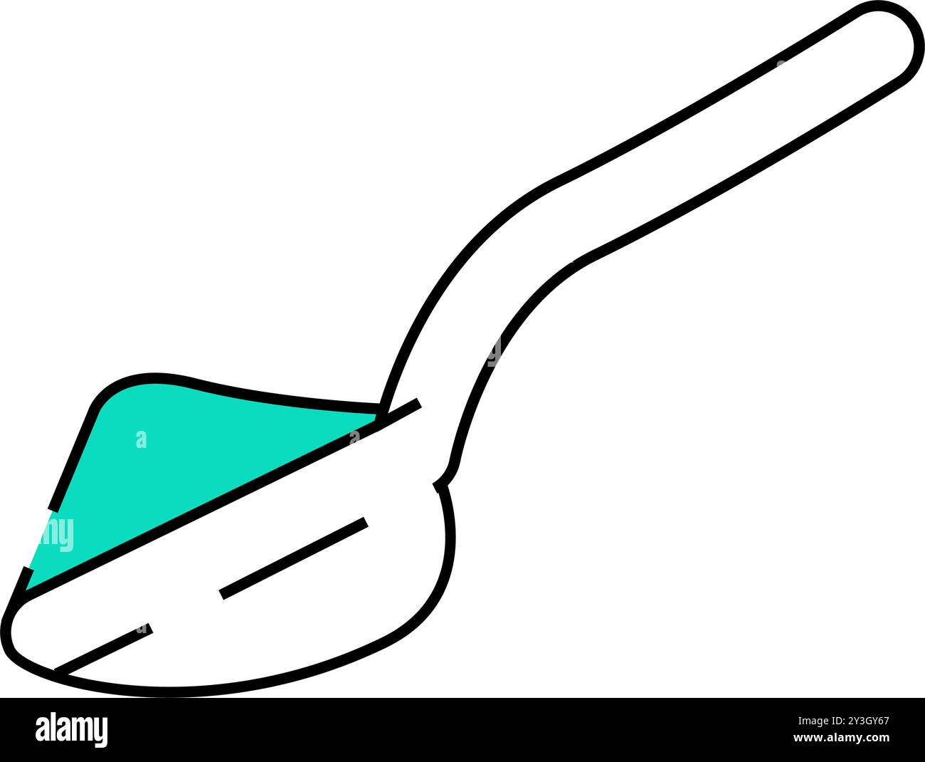 spoon with powder icon color illustration Stock Vector Image & Art - Alamy