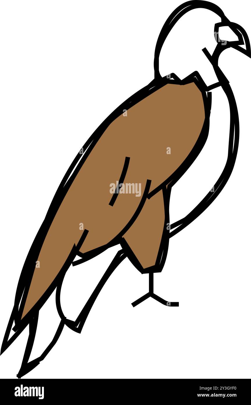 eagle bird icon color illustration Stock Vector Image & Art - Alamy