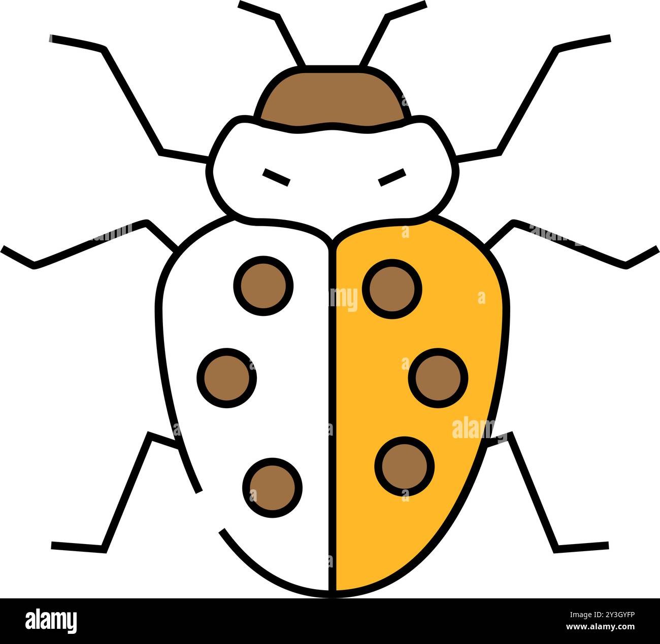 ladybug insect icon color illustration Stock Vector Image & Art - Alamy