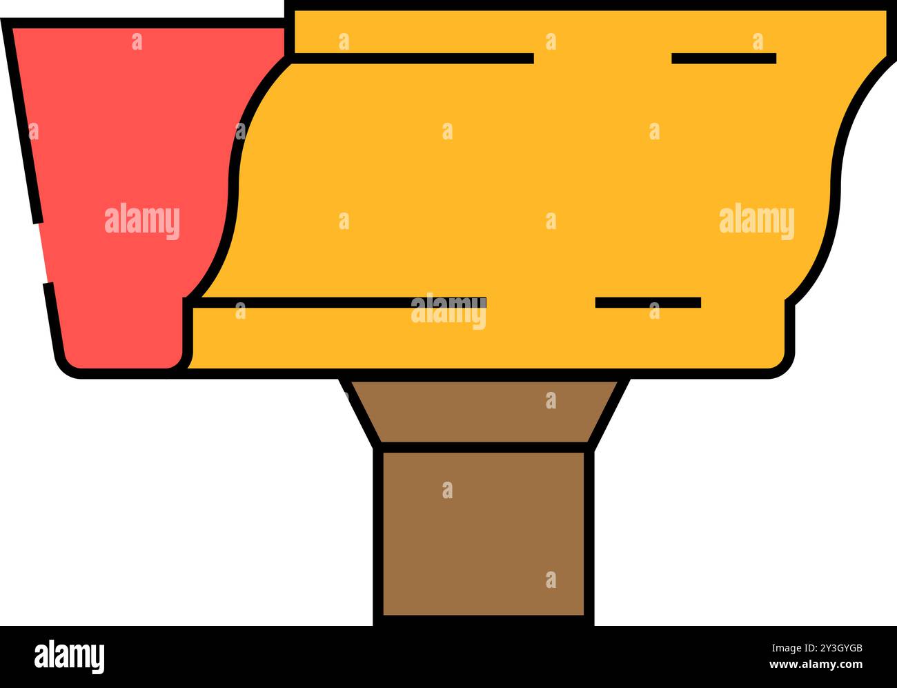 gutters and downspouts icon color illustration Stock Vector Image & Art ...