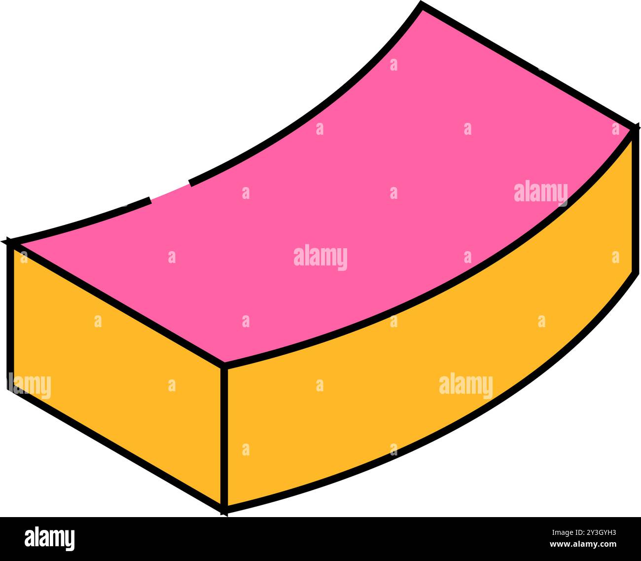 curved brick icon color illustration Stock Vector Image & Art - Alamy