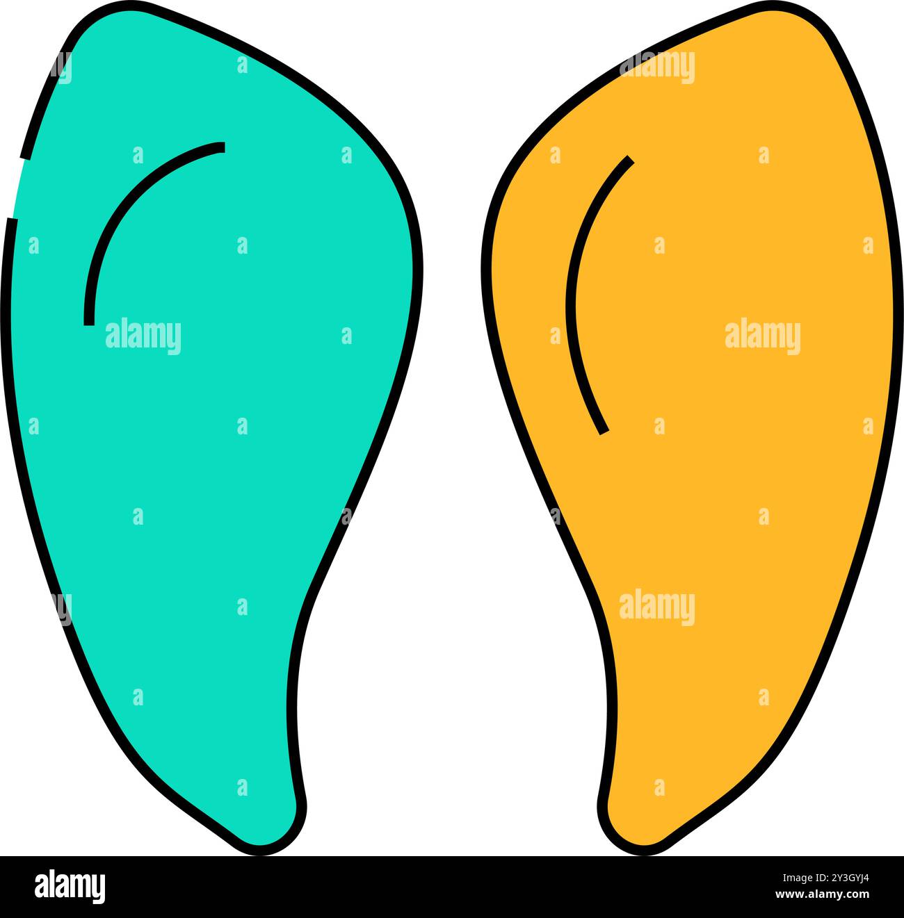 cow farm animal hoof print icon color illustration Stock Vector Image ...