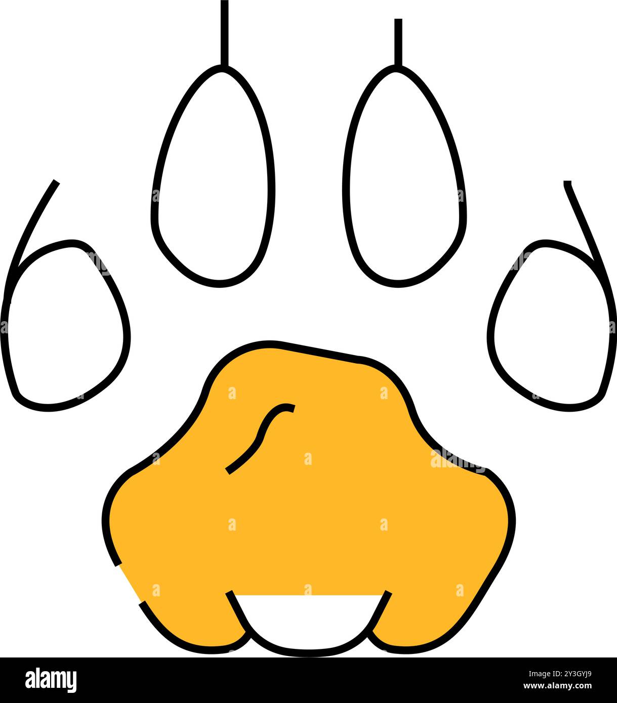 Pig hoof print Stock Vector Images - Alamy