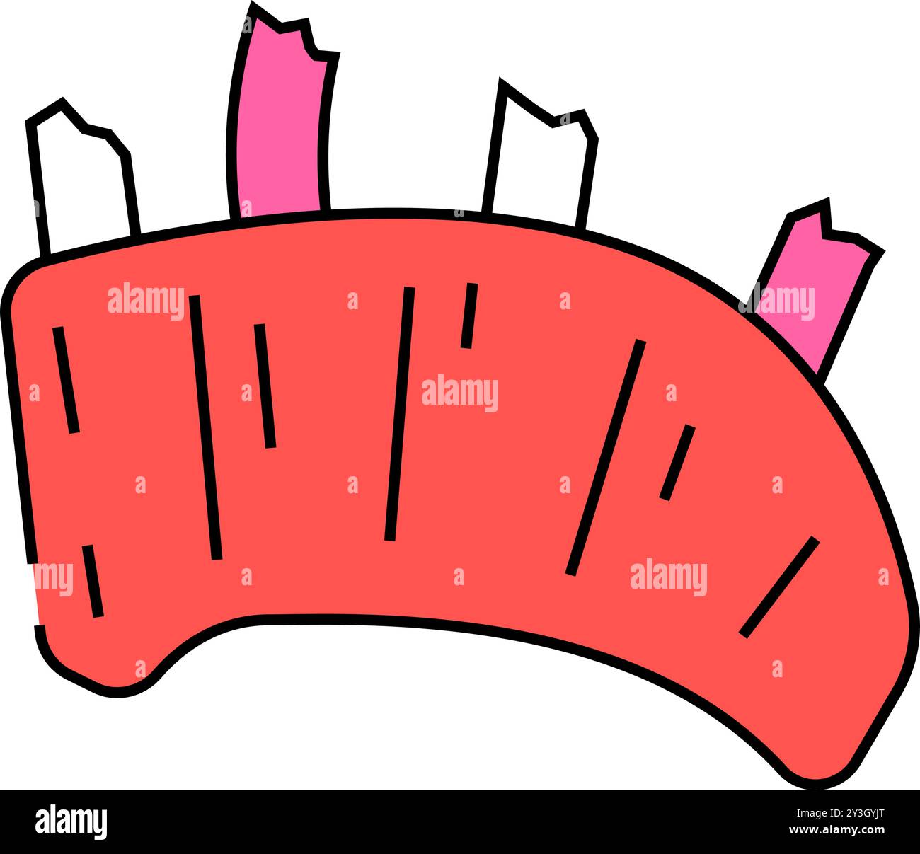 Beef jerky beef meat Stock Vector Images - Alamy