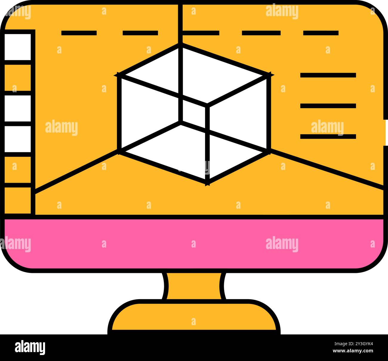 3d software icon color illustration Stock Vector Image & Art - Alamy