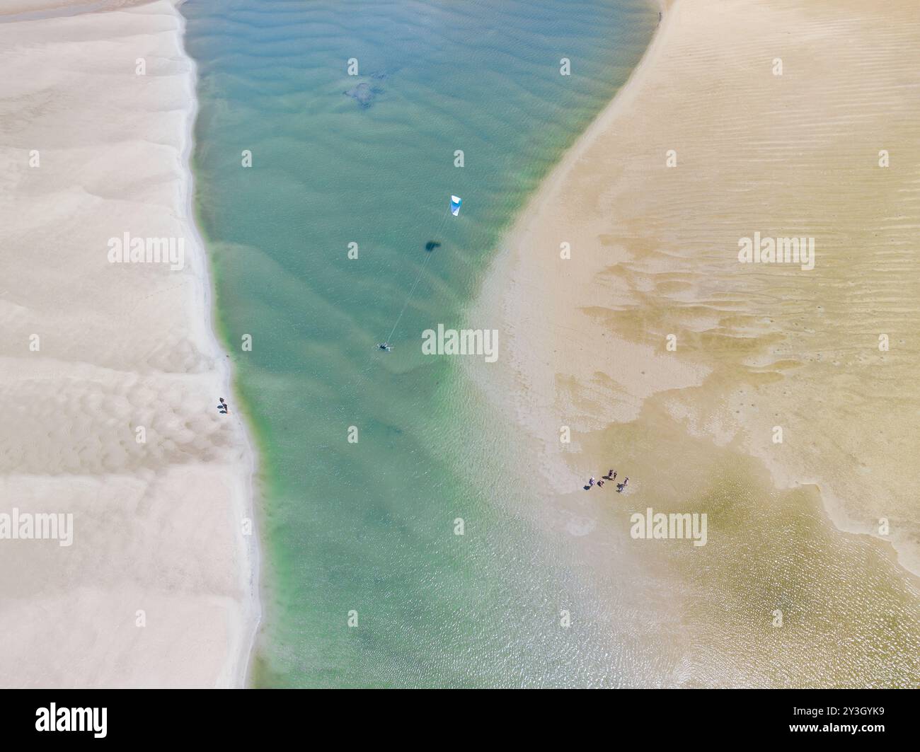Aerial view flying over surfers hi-res stock photography and images - Alamy