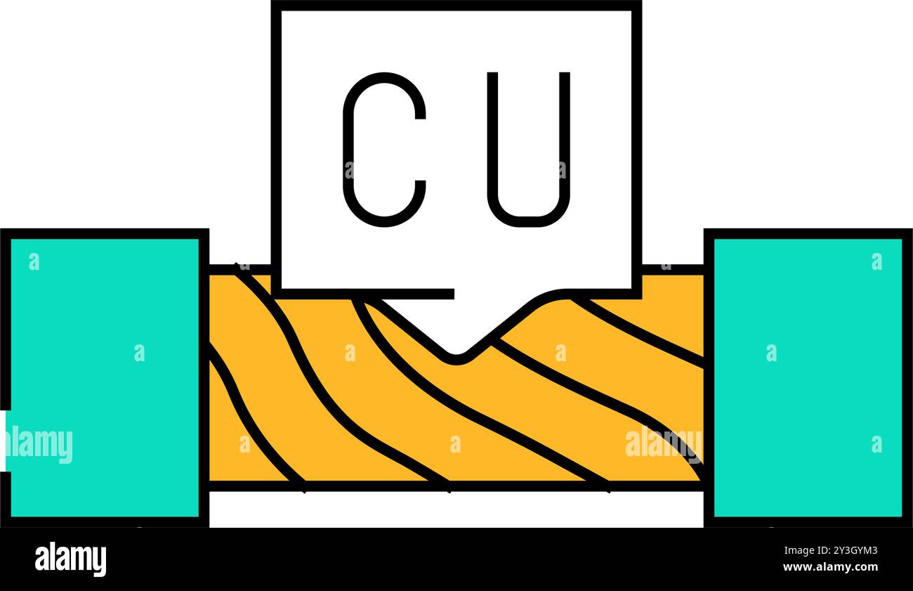 copper cable icon color illustration Stock Vector Image & Art - Alamy