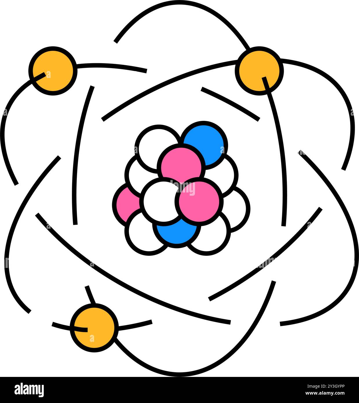 atom stem icon color illustration Stock Vector Image & Art - Alamy