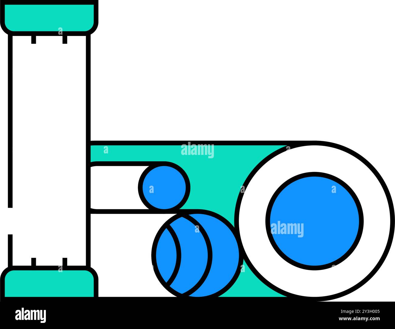 pipes building material icon color illustration Stock Vector Image ...