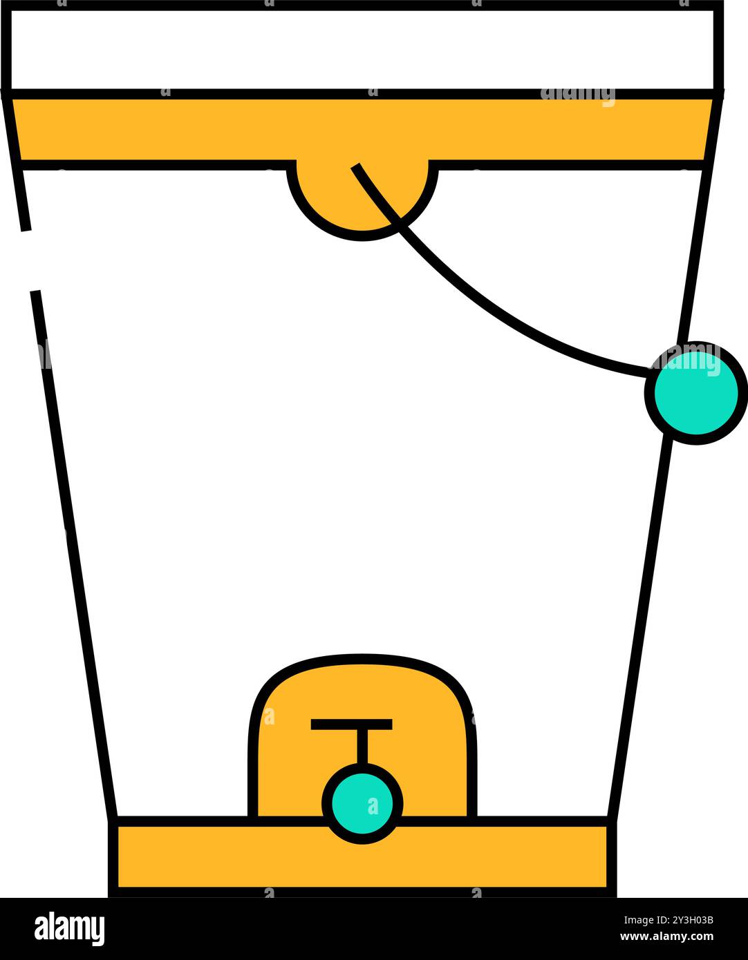 composting bucket icon color illustration Stock Vector Image & Art - Alamy