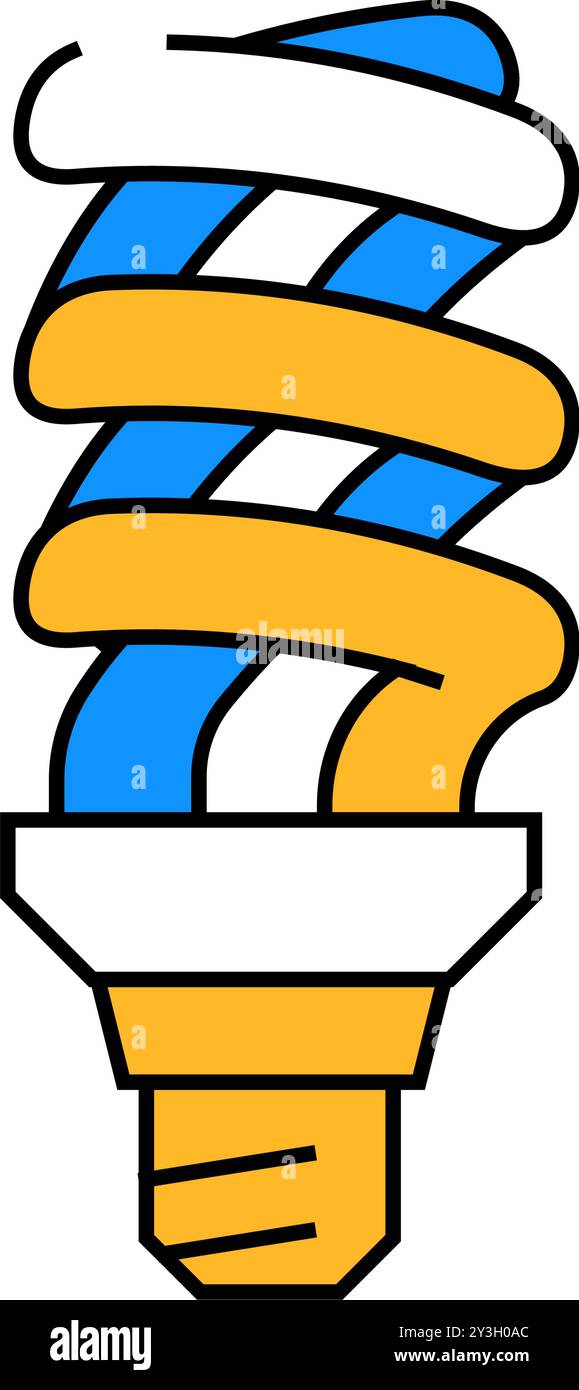 cfl light bulb icon color illustration Stock Vector Image & Art - Alamy