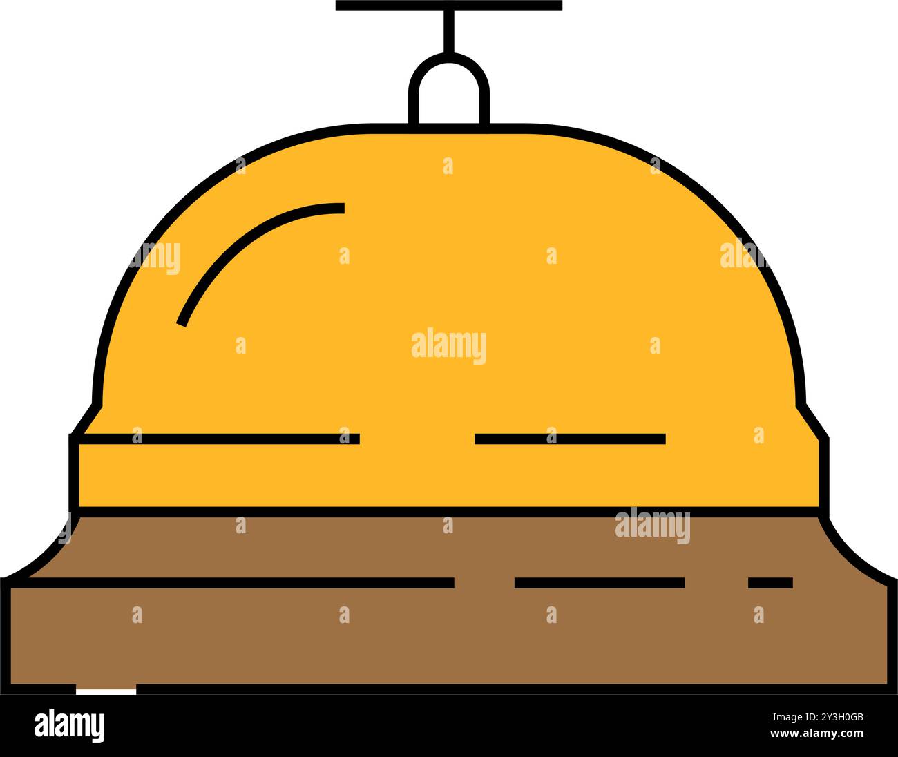 hotel bell icon color illustration Stock Vector Image & Art - Alamy