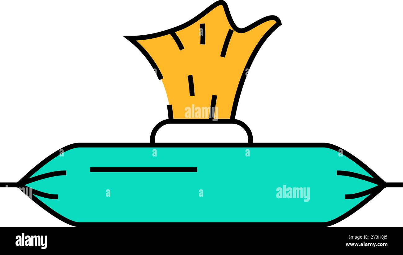 packaging of napkins icon color illustration Stock Vector Image & Art ...