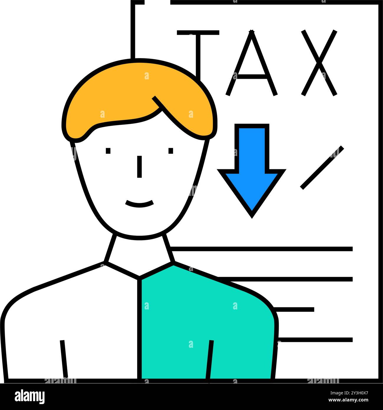 tax advice icon color illustration Stock Vector Image & Art - Alamy