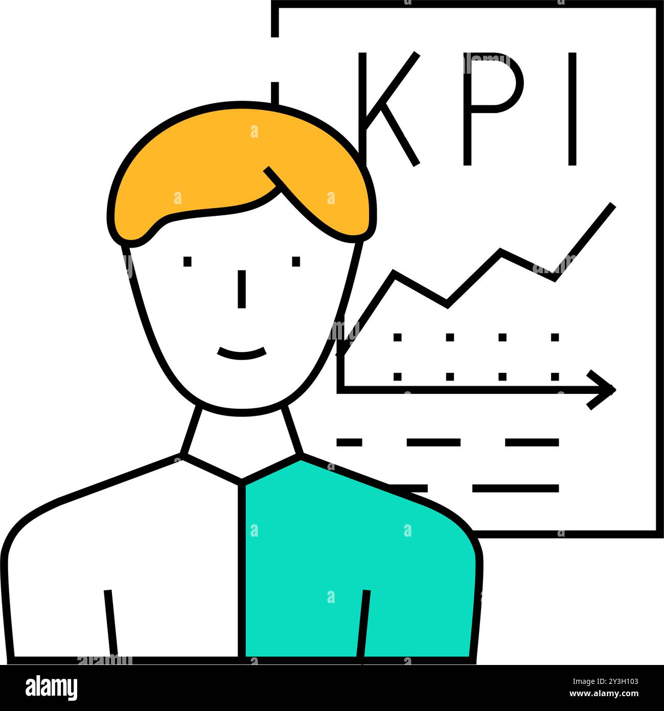 kpi seller icon color illustration Stock Vector Image & Art - Alamy