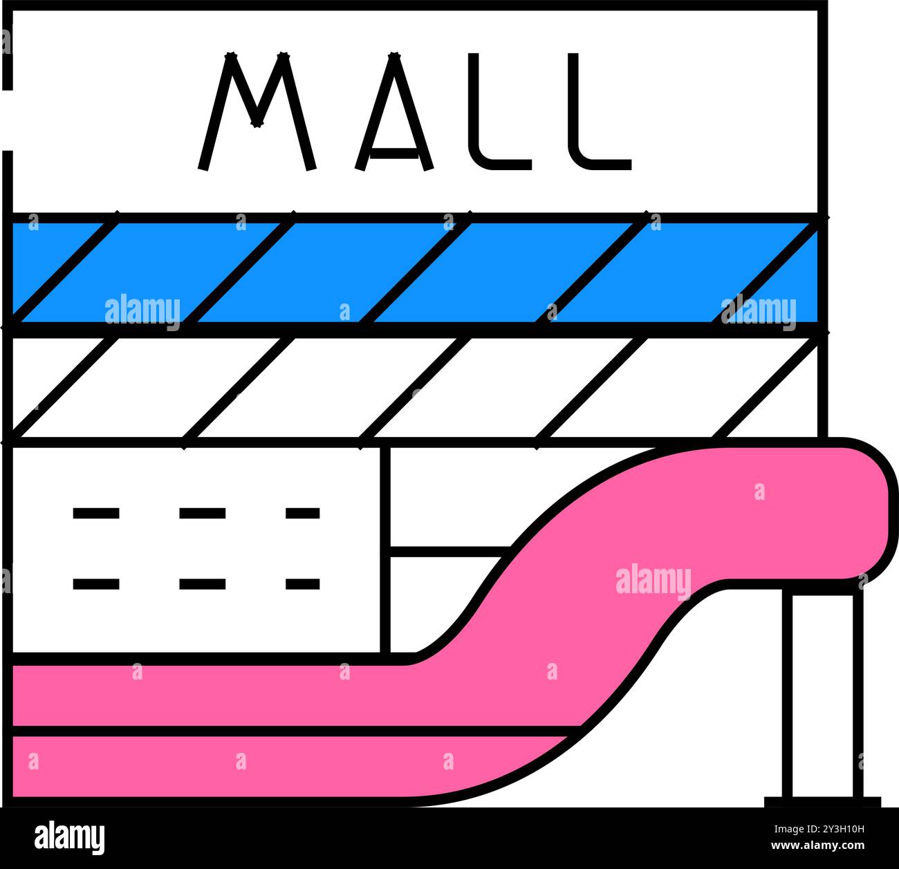 commercial center icon color illustration Stock Vector Image & Art - Alamy