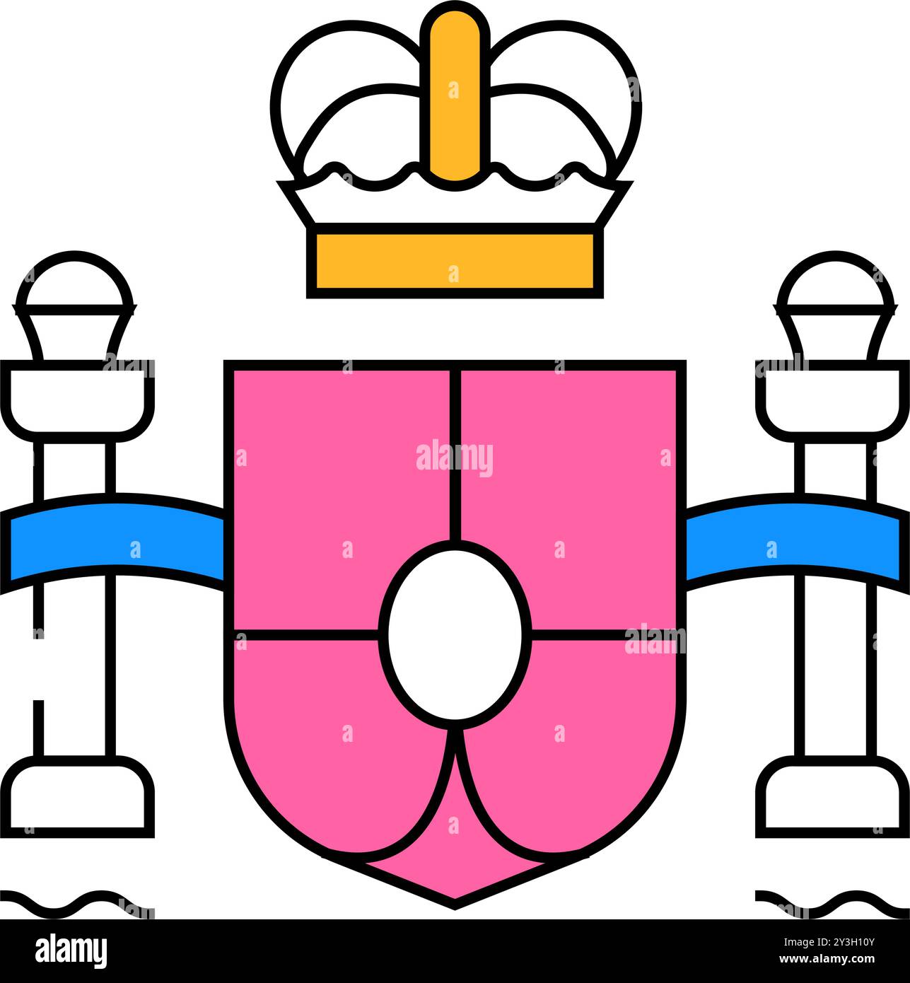 blazon spain icon color illustration Stock Vector Image & Art - Alamy