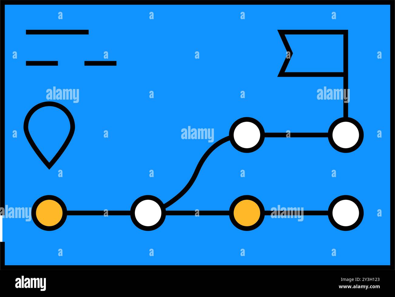 route scheme icon color illustration Stock Vector Image & Art - Alamy