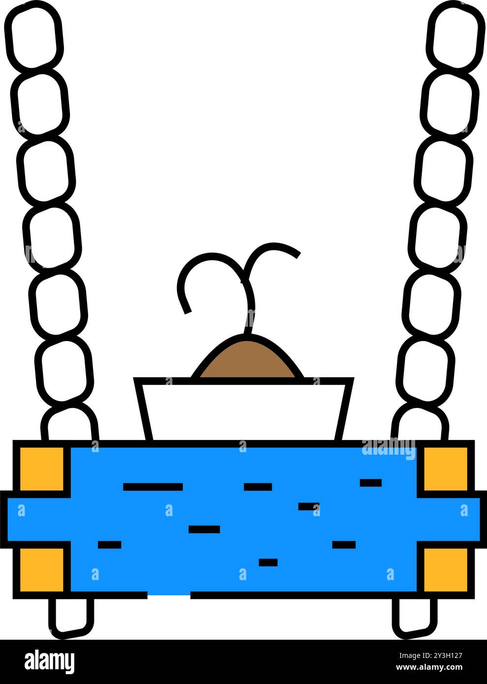 hanging planter box icon color illustration Stock Vector Image & Art ...