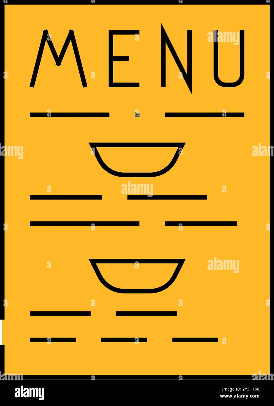 menu buffet icon color illustration Stock Vector Image & Art - Alamy