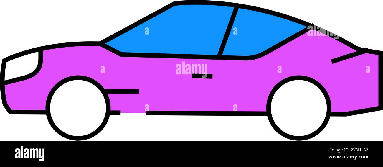 grand tourer car icon color illustration Stock Vector Image & Art - Alamy