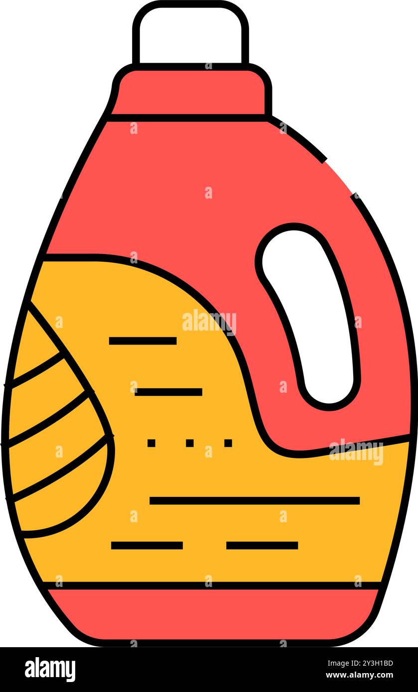 color preservation detergent icon color illustration Stock Vector Image ...