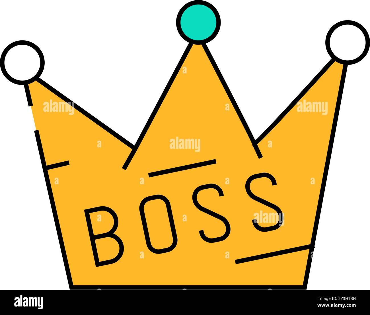 crown boss icon color illustration Stock Vector Image & Art - Alamy
