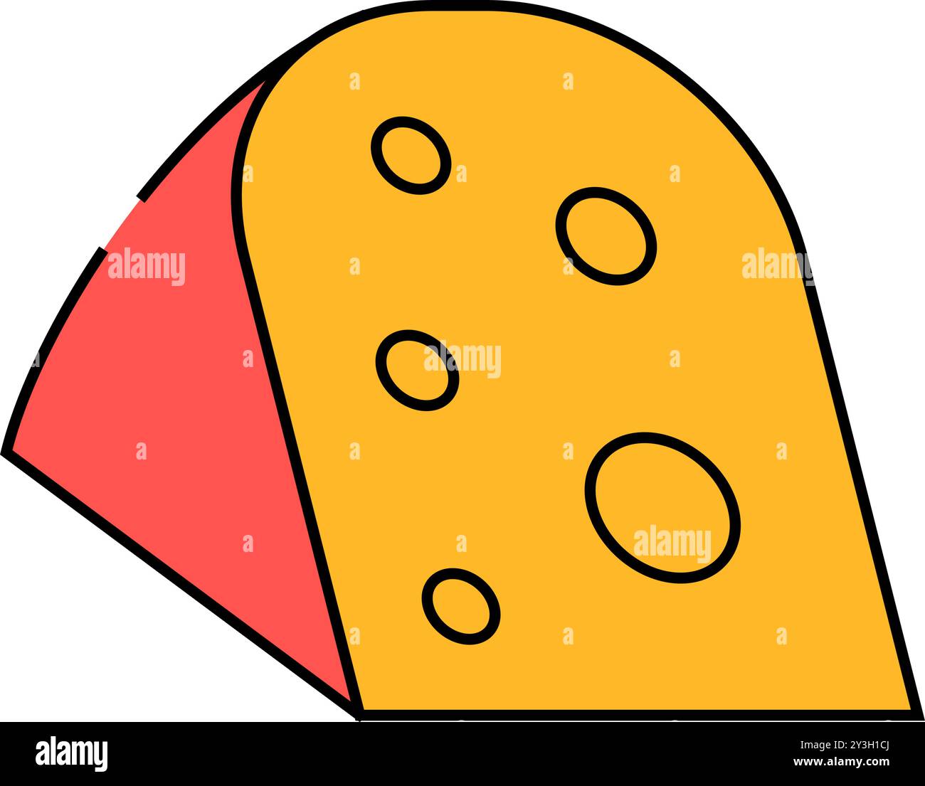 gouda cheese icon color illustration Stock Vector Image & Art - Alamy