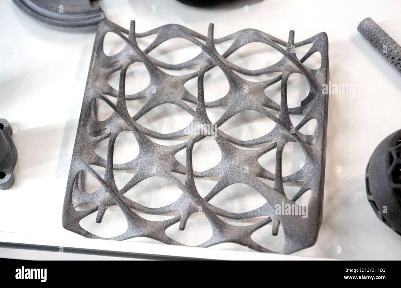 Object printed on a 3D printer from molten plastic powder. Model ...