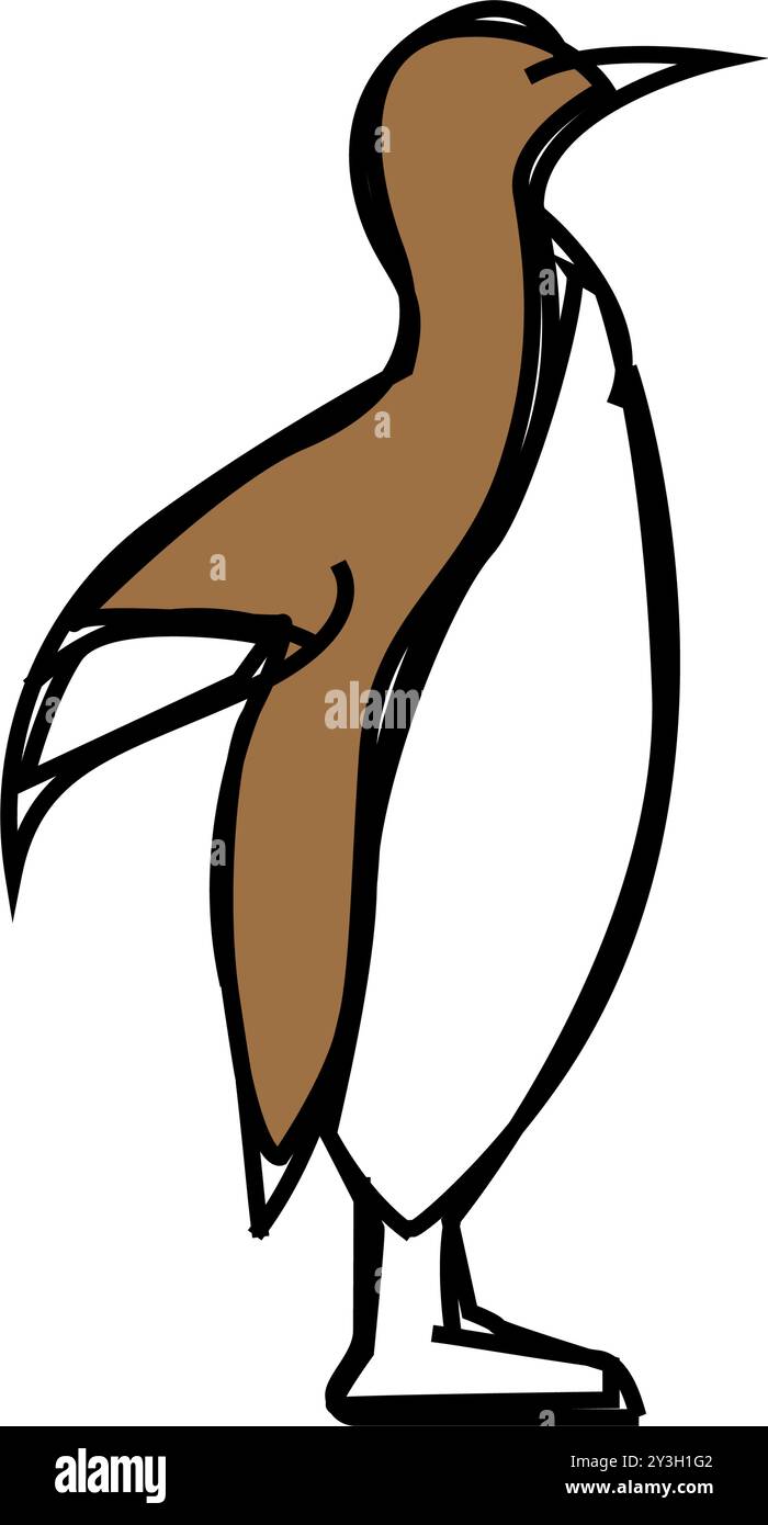 penguin bird icon color illustration Stock Vector Image & Art - Alamy