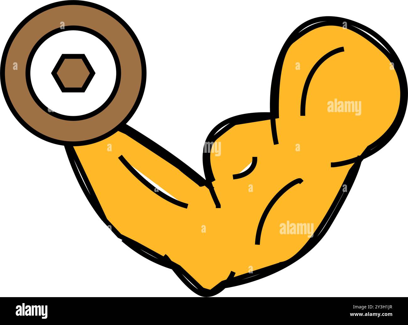 muscle of athlete icon color illustration Stock Vector Image & Art - Alamy