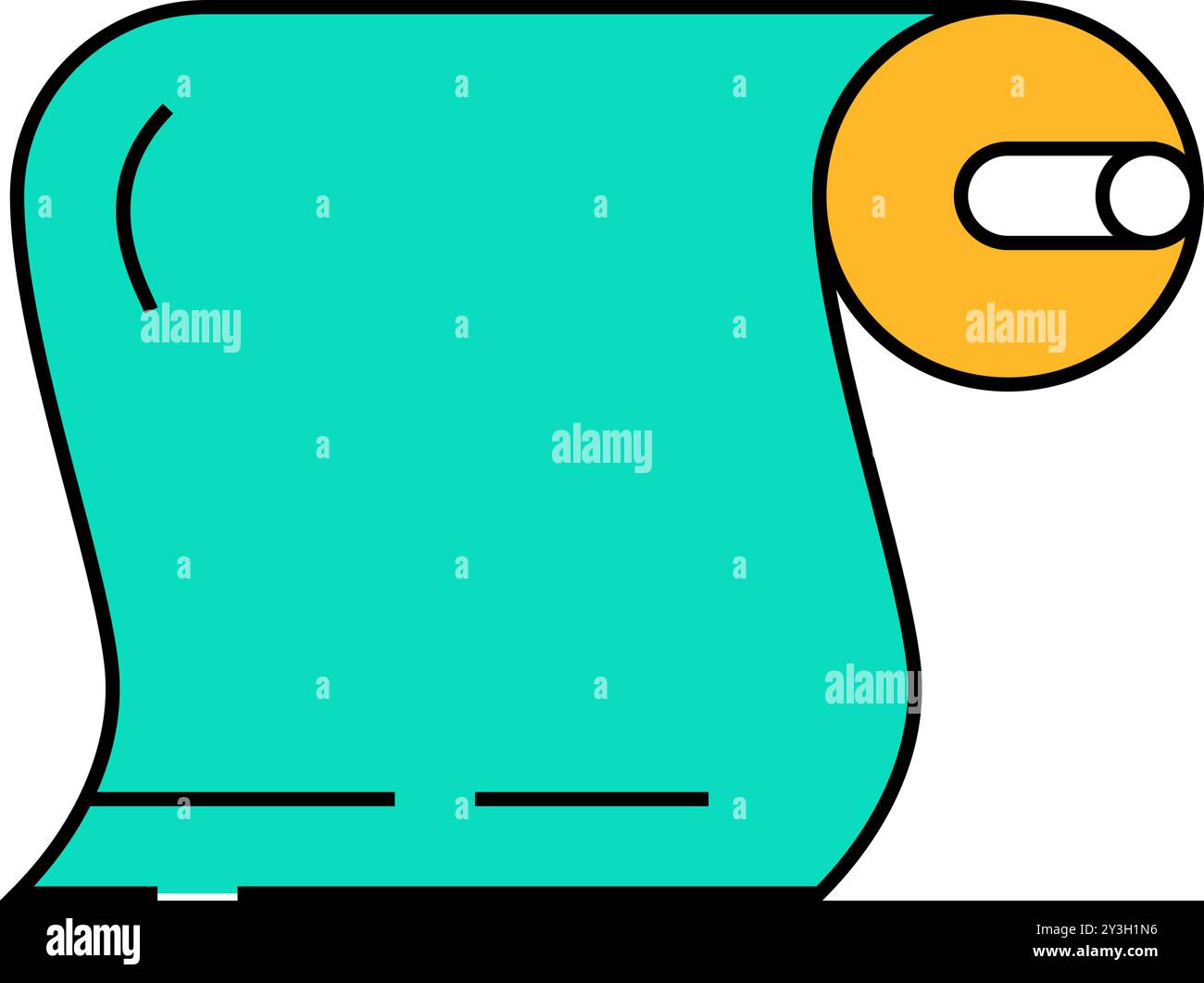 roll building material icon color illustration Stock Vector Image & Art ...